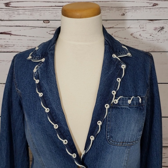 Vintage | Jackets & Coats | Vintage New Identity Nautical Jean Jacket M ...